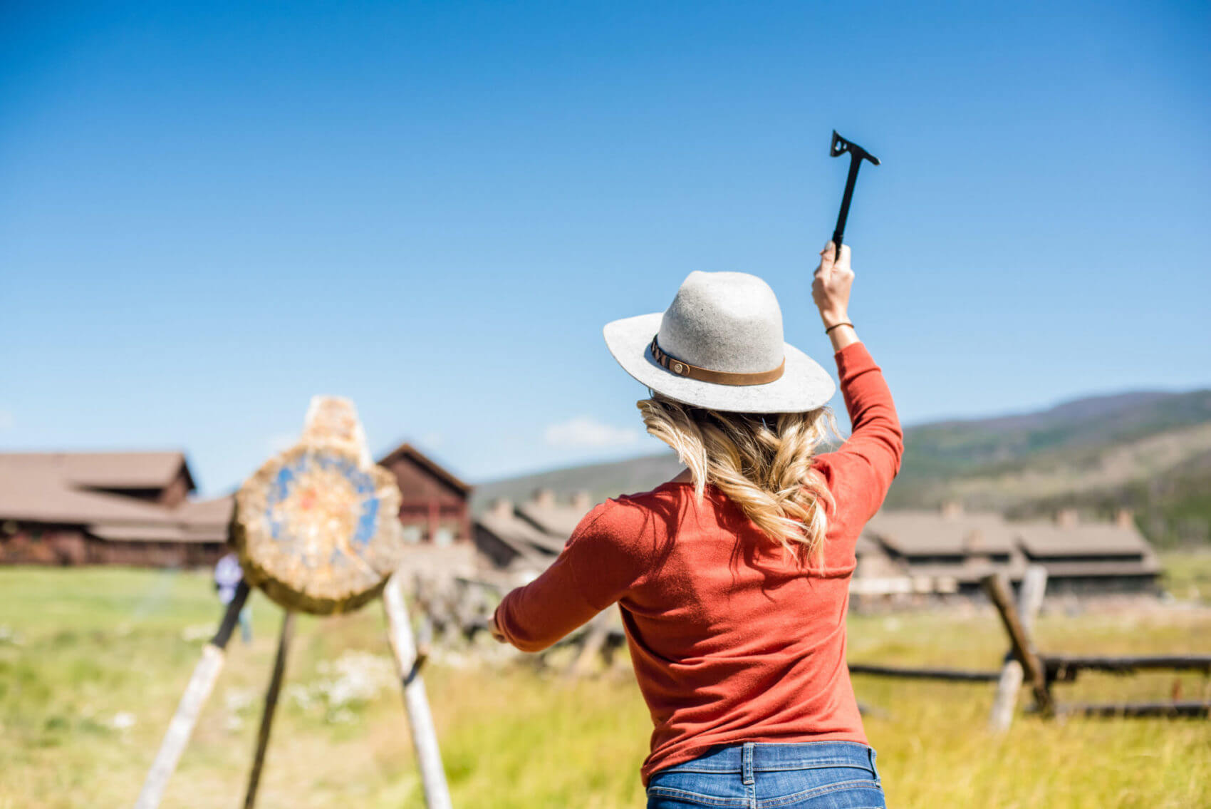 Hatchet Throwing | Devil's Thumb Ranch Resort & Spa Colorado